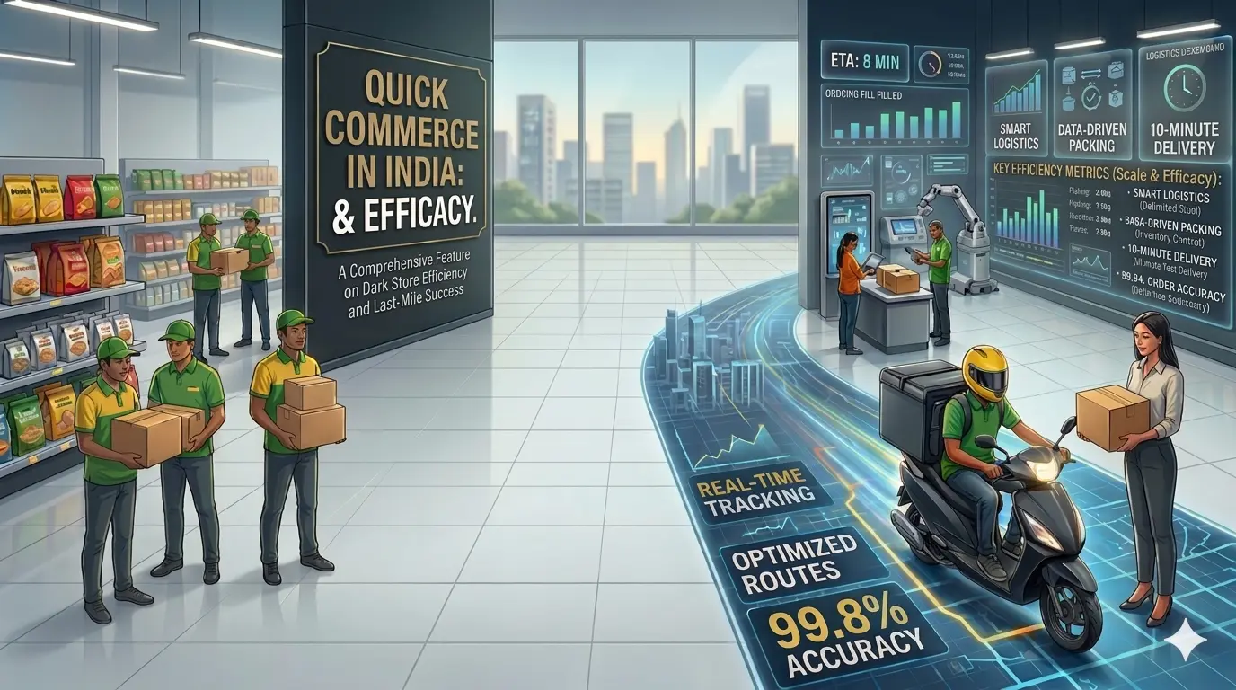 Quick Commerce India: Scale, Efficacy, Dark Stores & Growth.